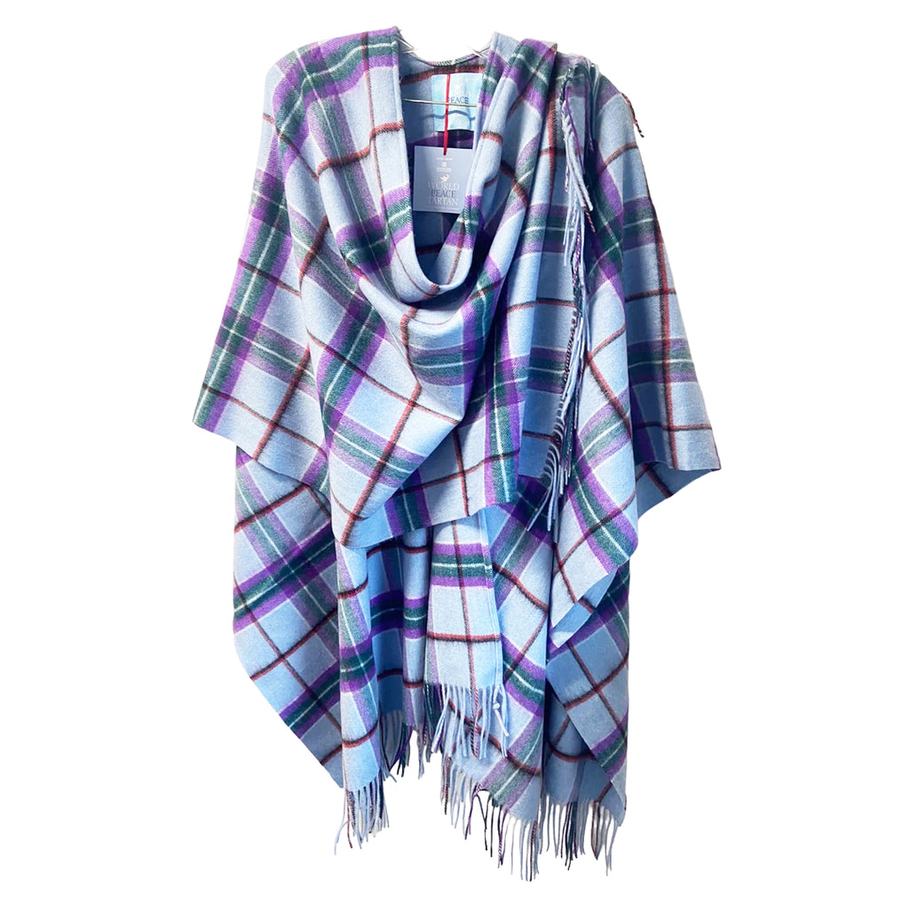 Lambswool Tartan Cape - World Peace – Tartantown Ltd.