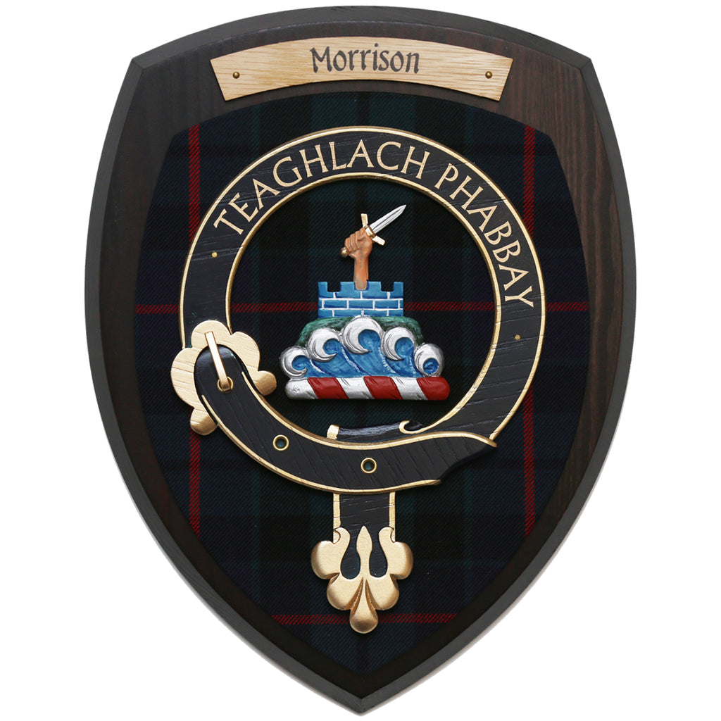 Clan Crest Wall Plaque - Morrison – Tartantown Ltd.