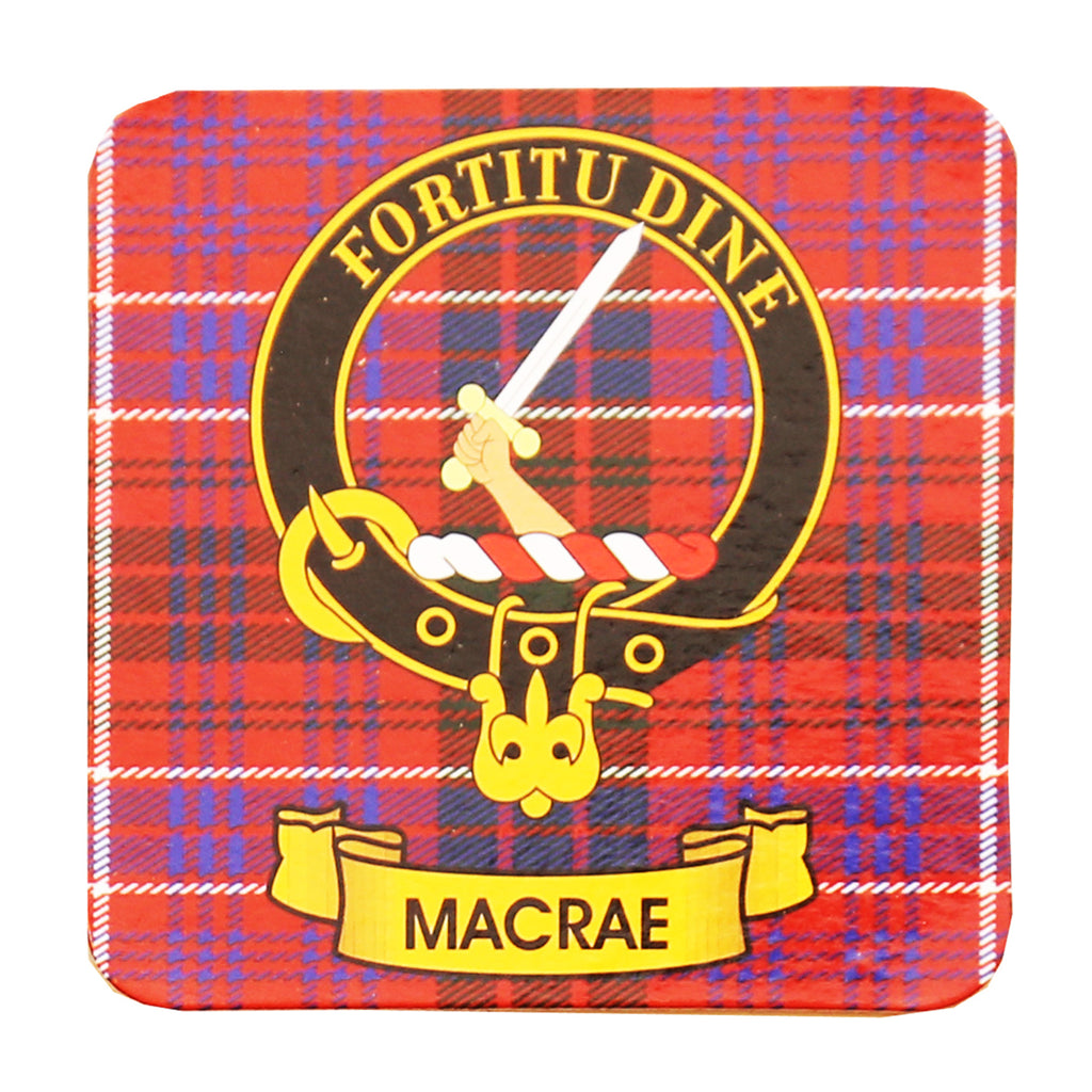Clan Crest Drink Coaster - MacRae – Tartantown Ltd.