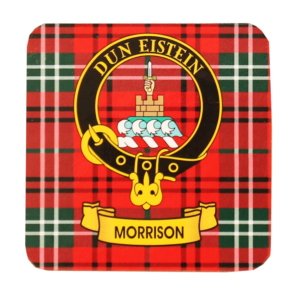 Clan Crest Drink Coaster - Morrison – Tartantown Ltd.