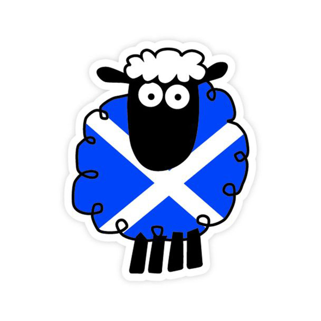 Saltire Sheep Sticker – Tartantown Ltd.