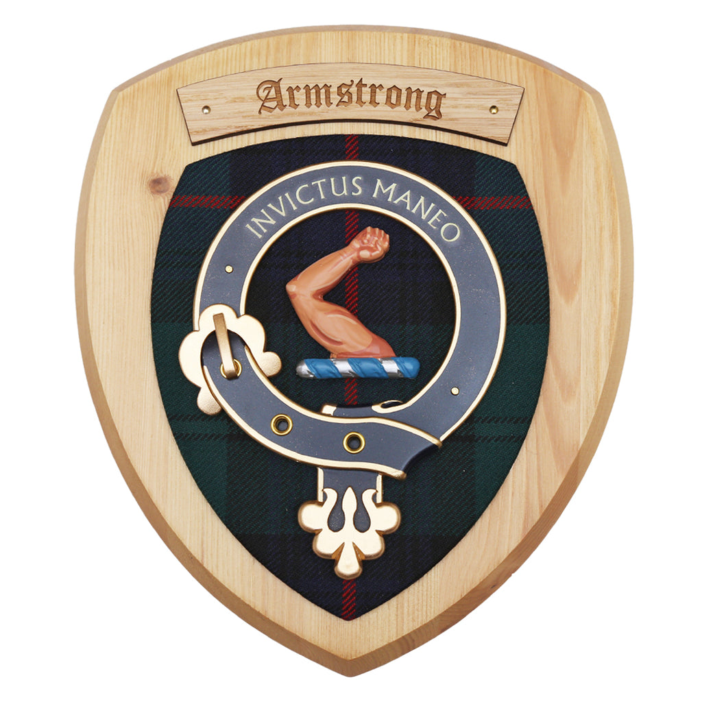 Clan Crest Wall Plaque - Armstrong – Tartantown Ltd.
