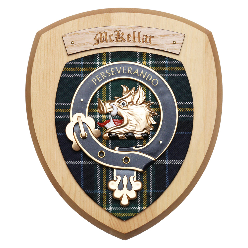 Clan Crest Wall Plaque - MacKellar – Tartantown Ltd.