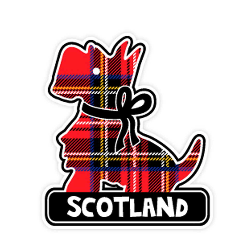 Tartan Scottie Dog Sticker – Tartantown Ltd.