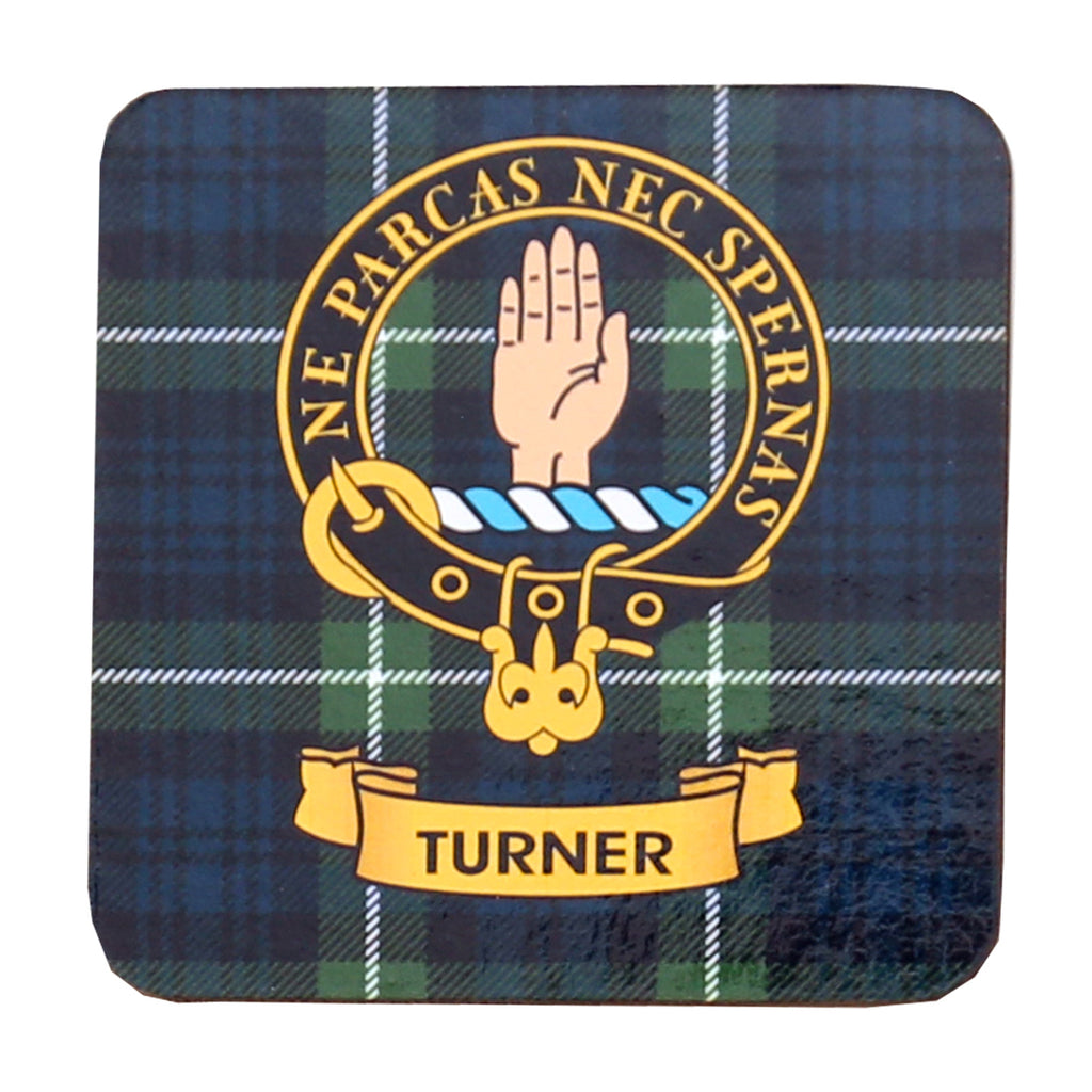 Clan Crest Drink Coaster - Turner – Tartantown Ltd.